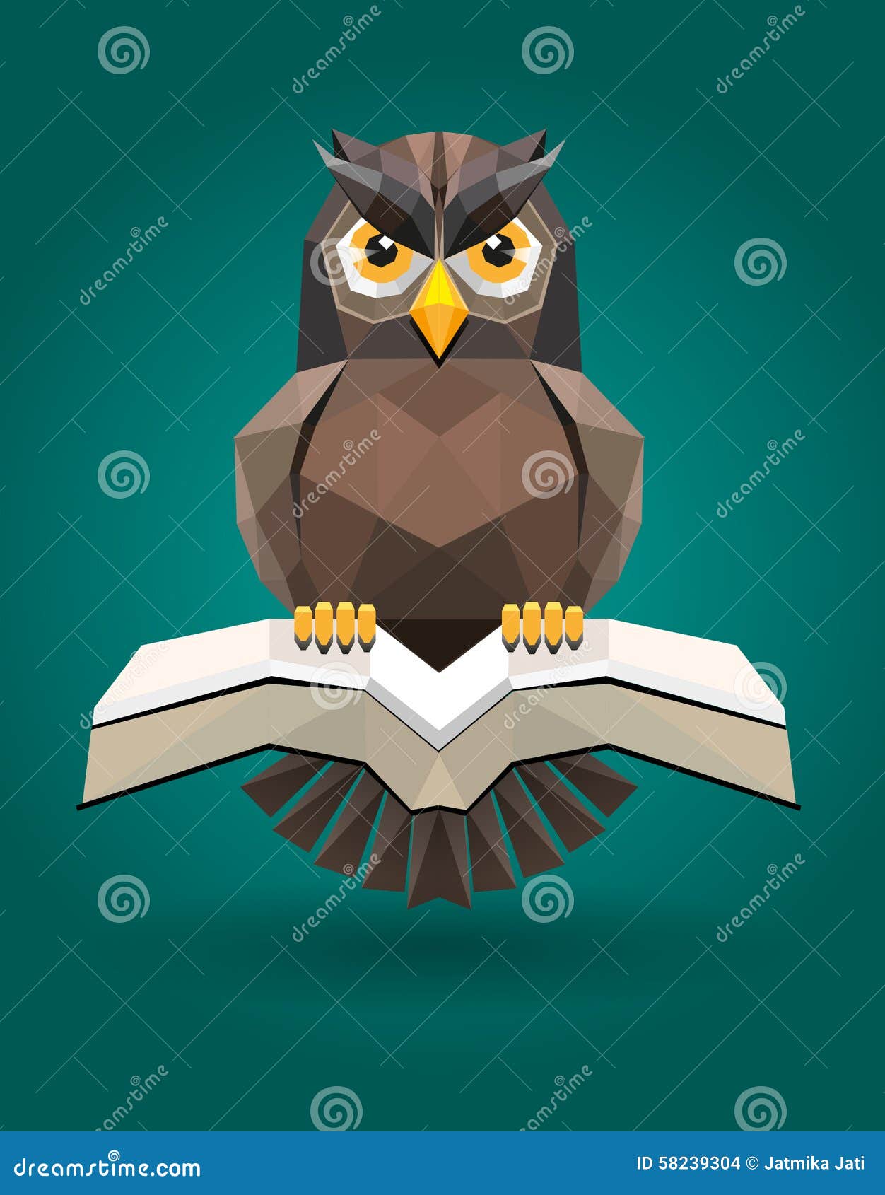 Hibou De Forme Bas Poly, Vecteur Illustration de Vecteur - Illustration ...