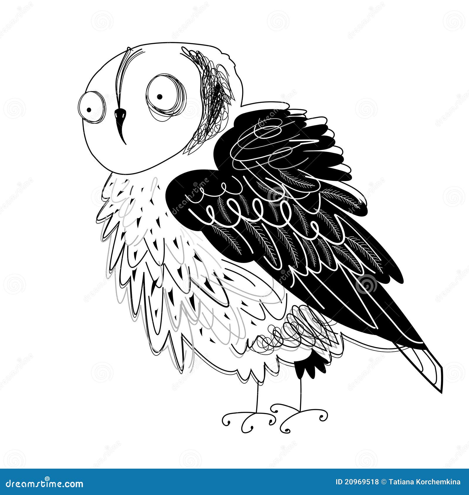 Hibou graphique illustration de vecteur. Illustration du vecteur - 20969518