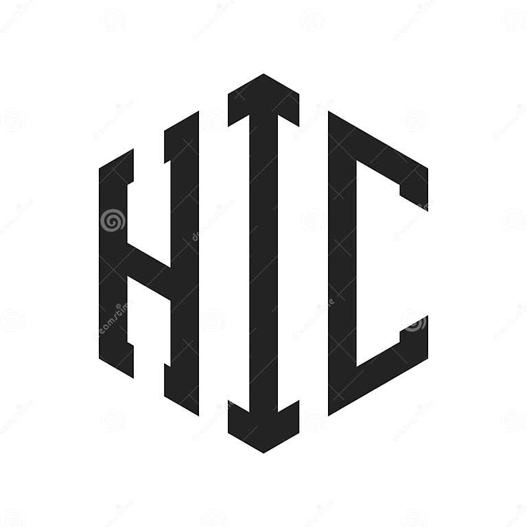 HIC Logo Design. Initial Letter HIC Monogram Logo Using Hexagon Shape ...