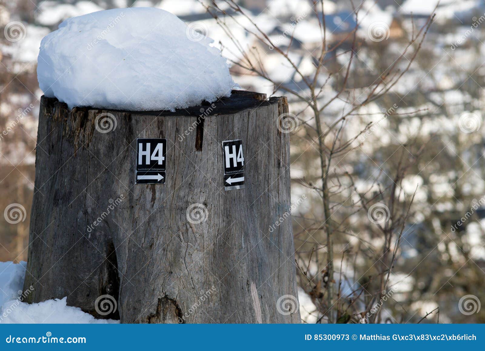 Hick sign stock image. Image of view, snowy, light, germany - 85300973