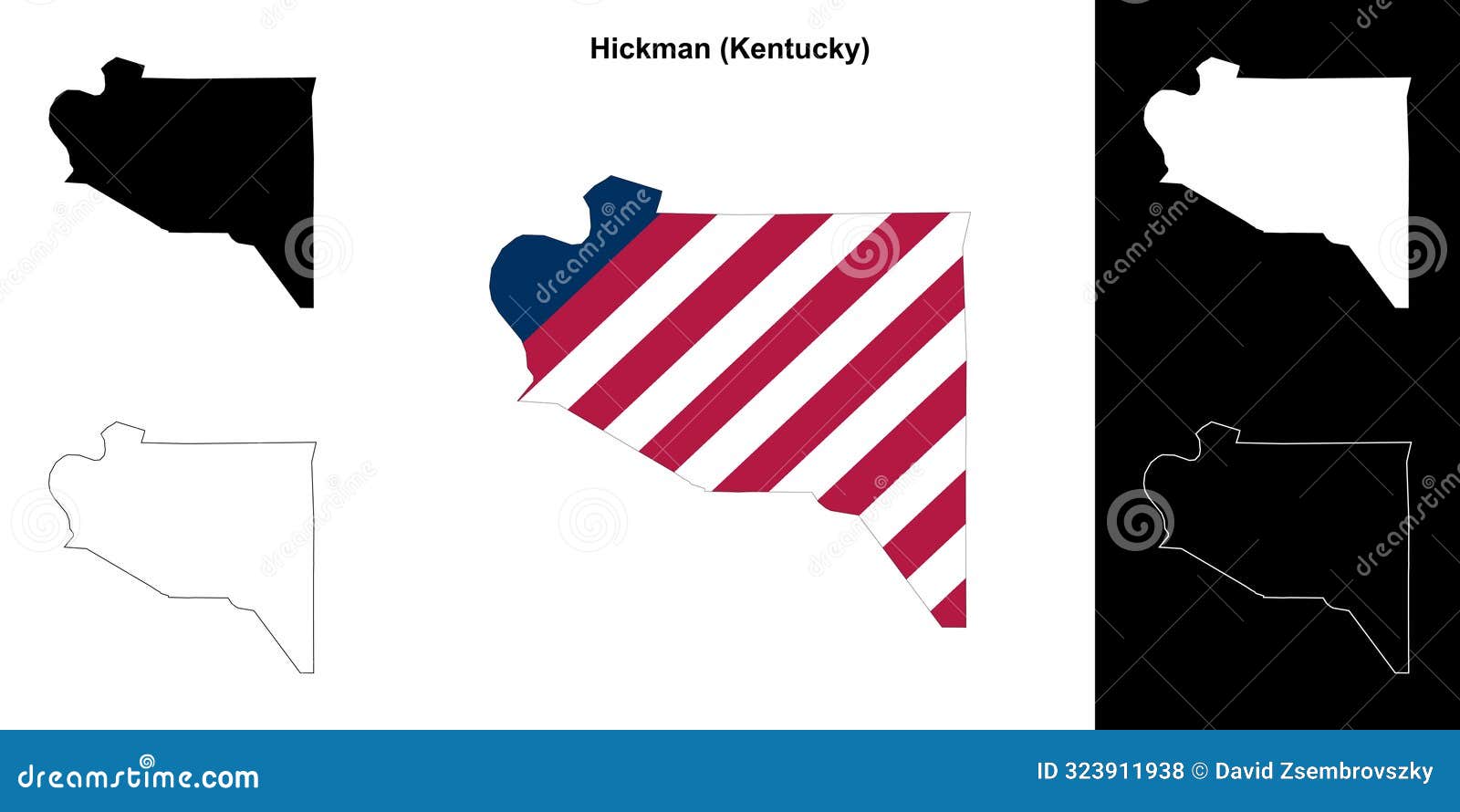 Hickman outline map stock vector. Illustration of county - 323911938
