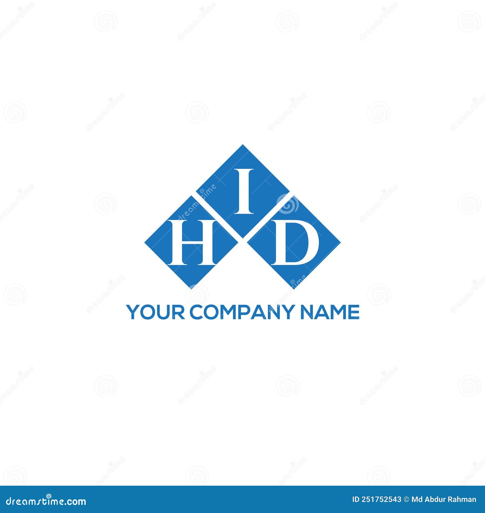 HID Letter Logo Design on WHITE Background. HID Creative Initials ...