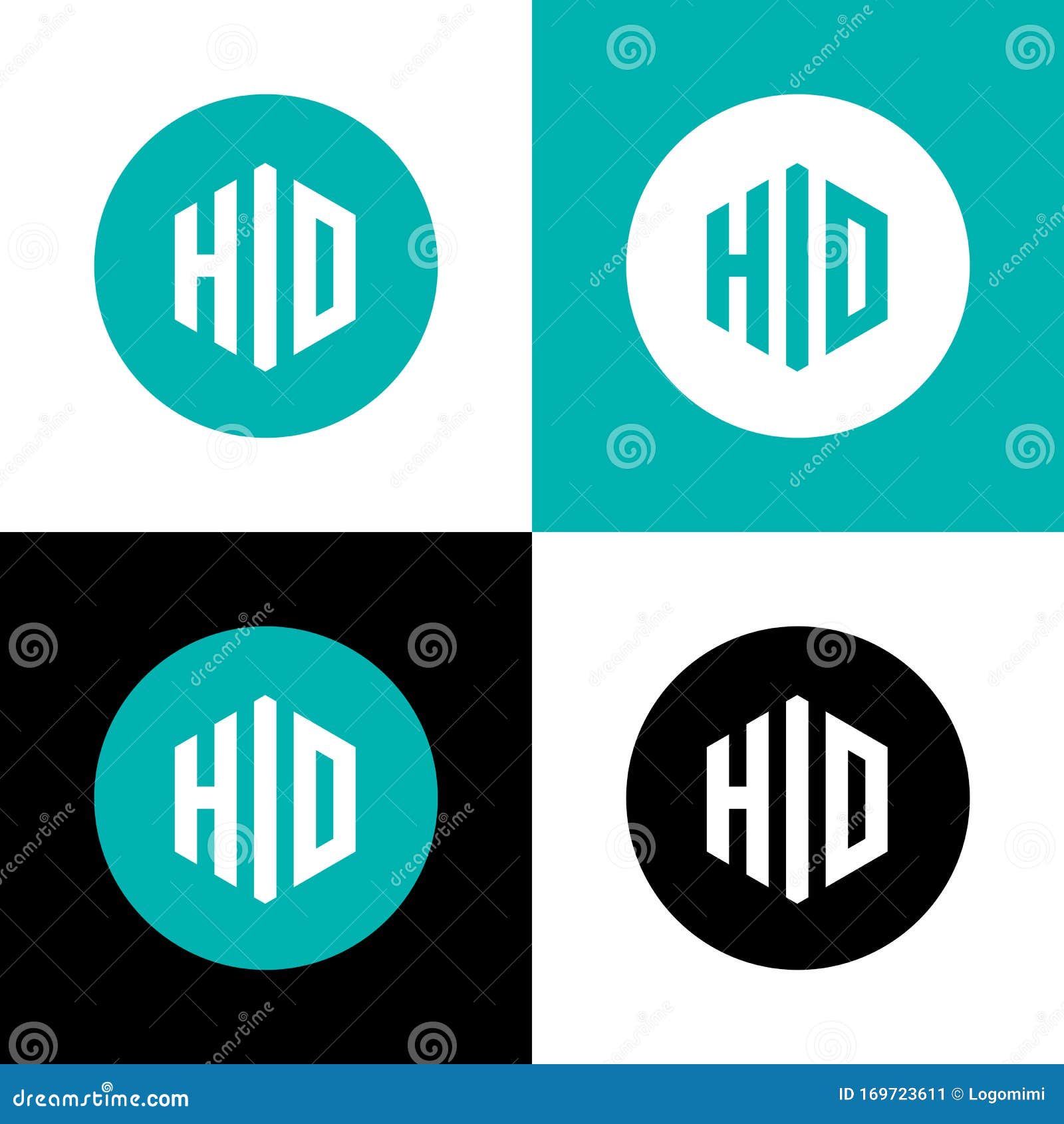 HID Logo Vector Icon Template, Simple Logotype Design Stock Vector ...