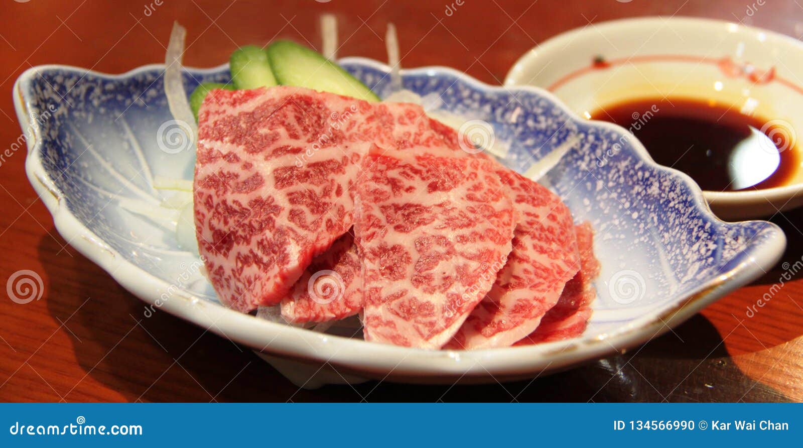 Hida beef sashimi stock photo. Image of food, protein - 134566990