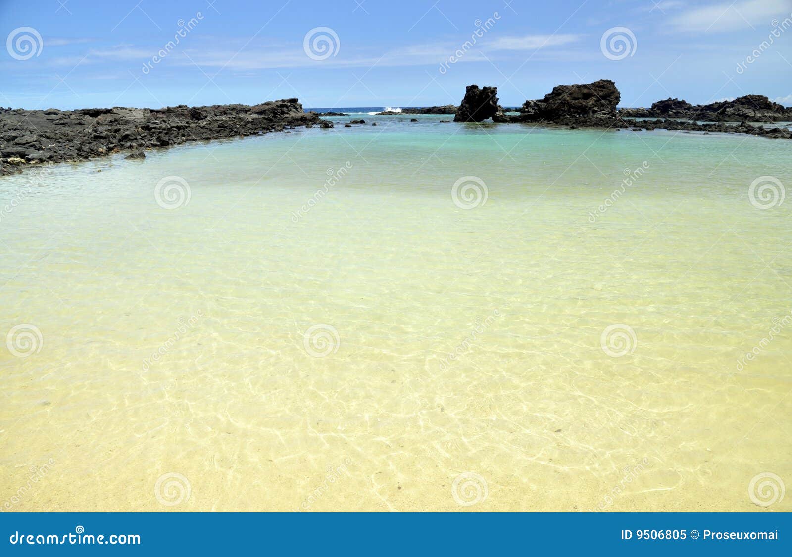 Hidden Beach Cove stock image. Image of texture, island - 9506805