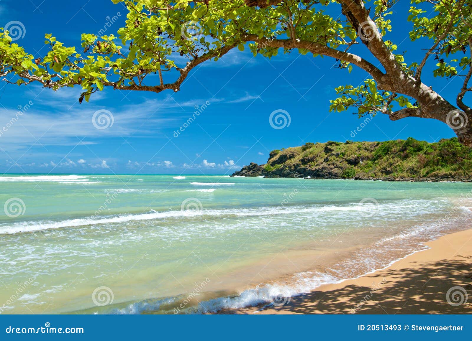 Hidden beach, puerto rico stock image. Image of ocean - 20513493