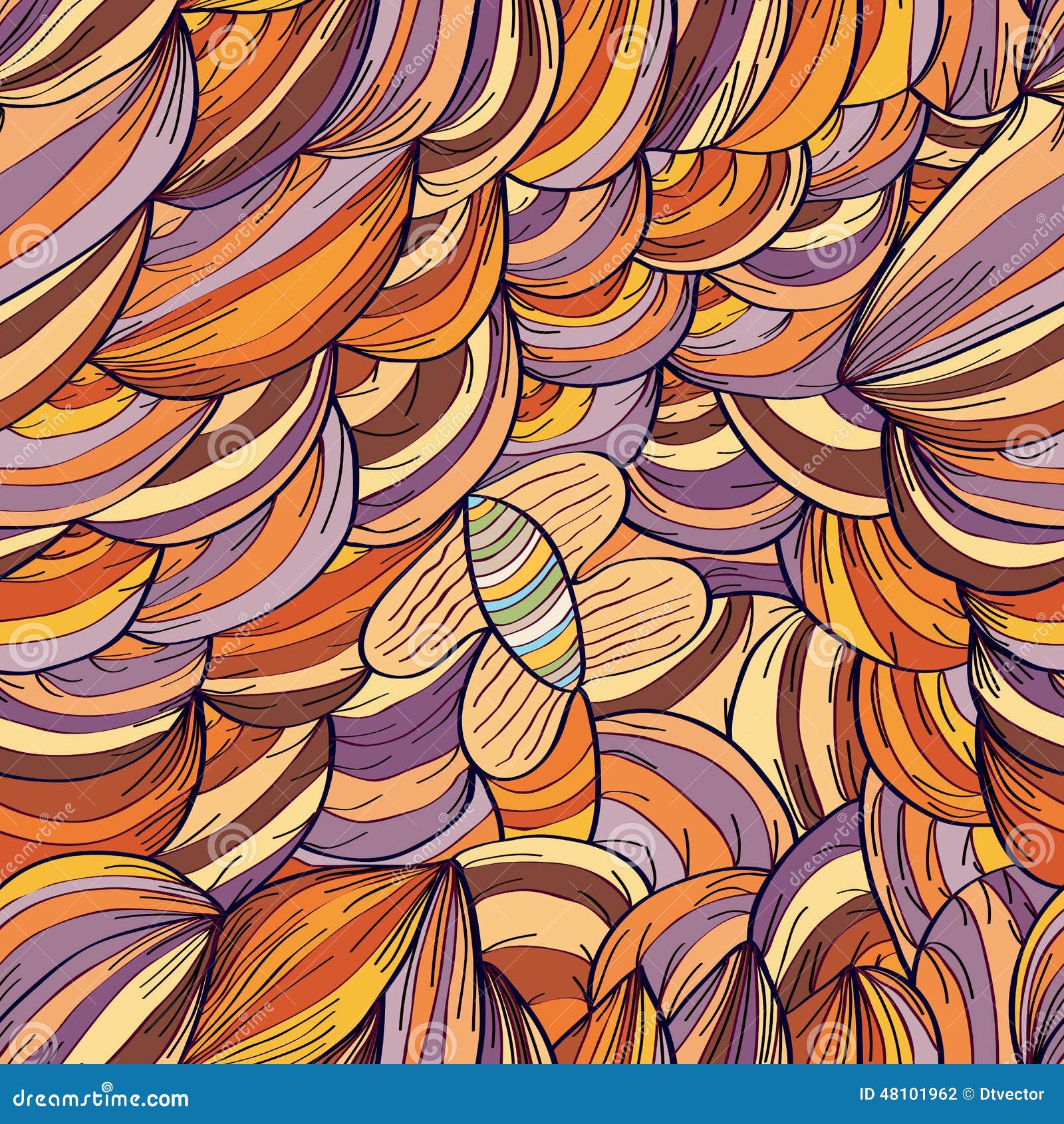 Hidden Butterfly Seamless Pattern Stock Vector - Illustration of ...