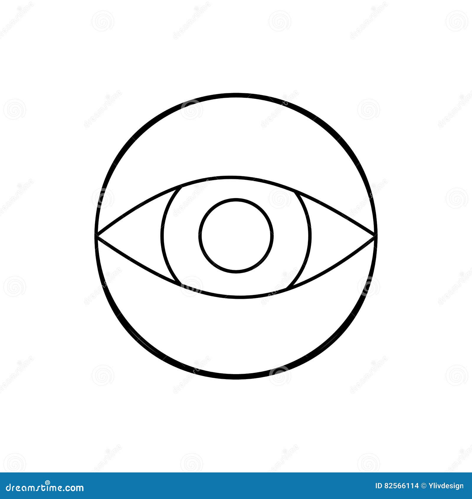 Hidden Camera Icon, Outline Style Vector Illustration | CartoonDealer ...