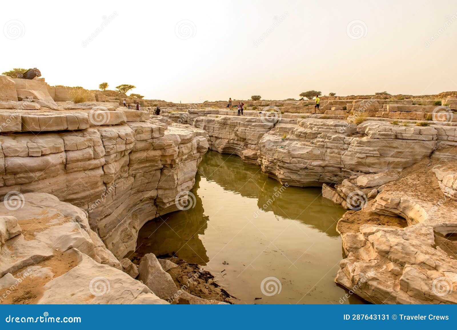 Hidden Canyon in South Riyadh Saudi Arabia Stock Image - Image of ...