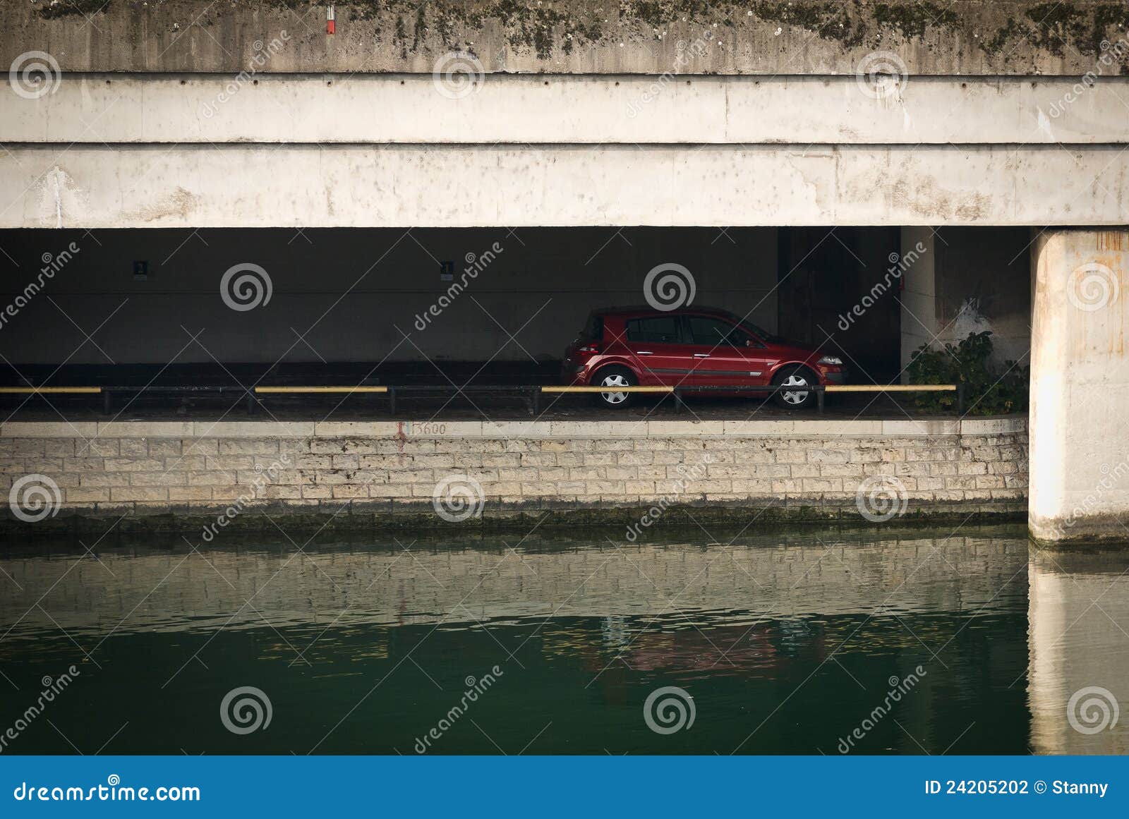 Hidden car stock photo. Image of dark, bank, outdoor - 24205202