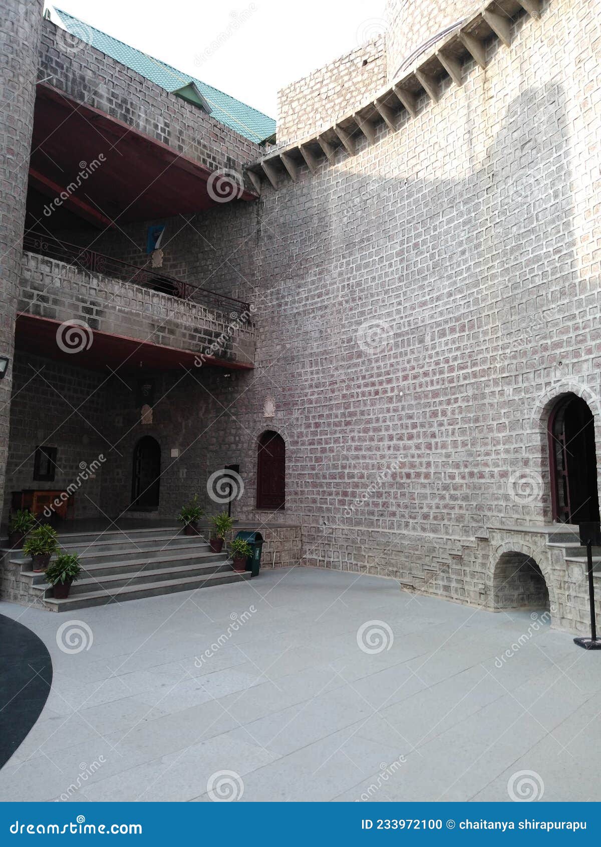 Hidden Castle Resort in India Stock Photo - Image of house ...