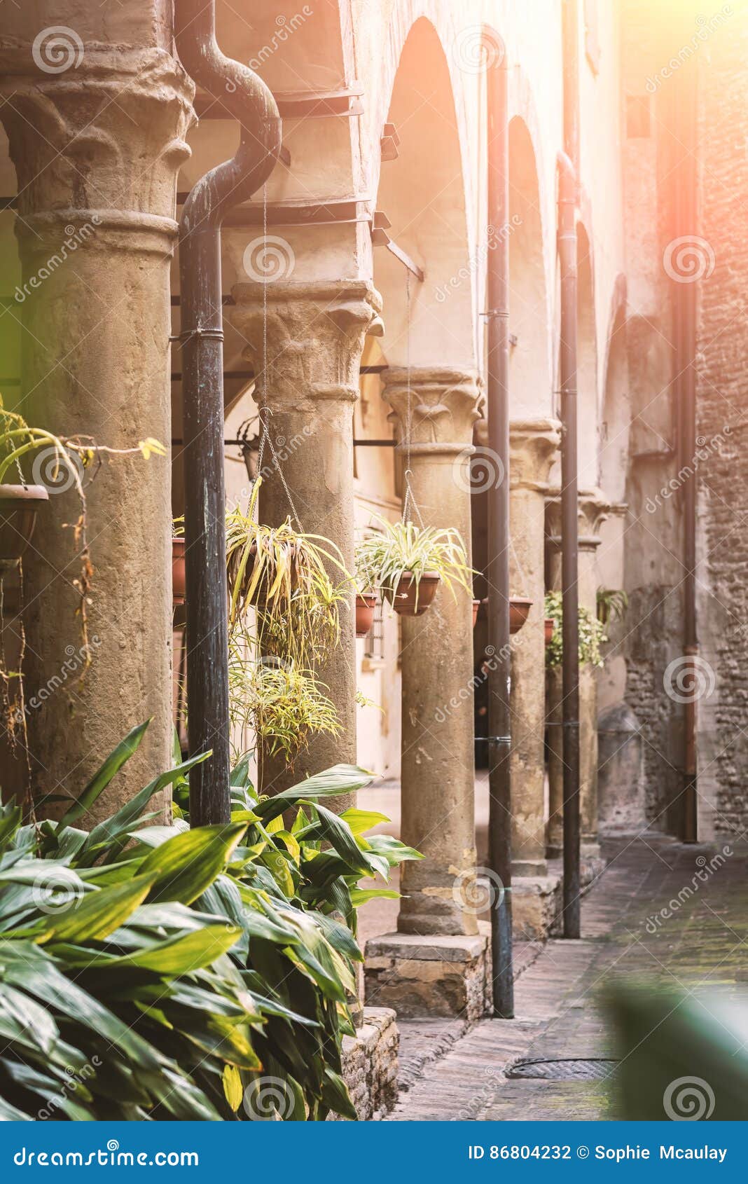 Hidden Courtyard Architecture Stock Photo - Image of historical ...