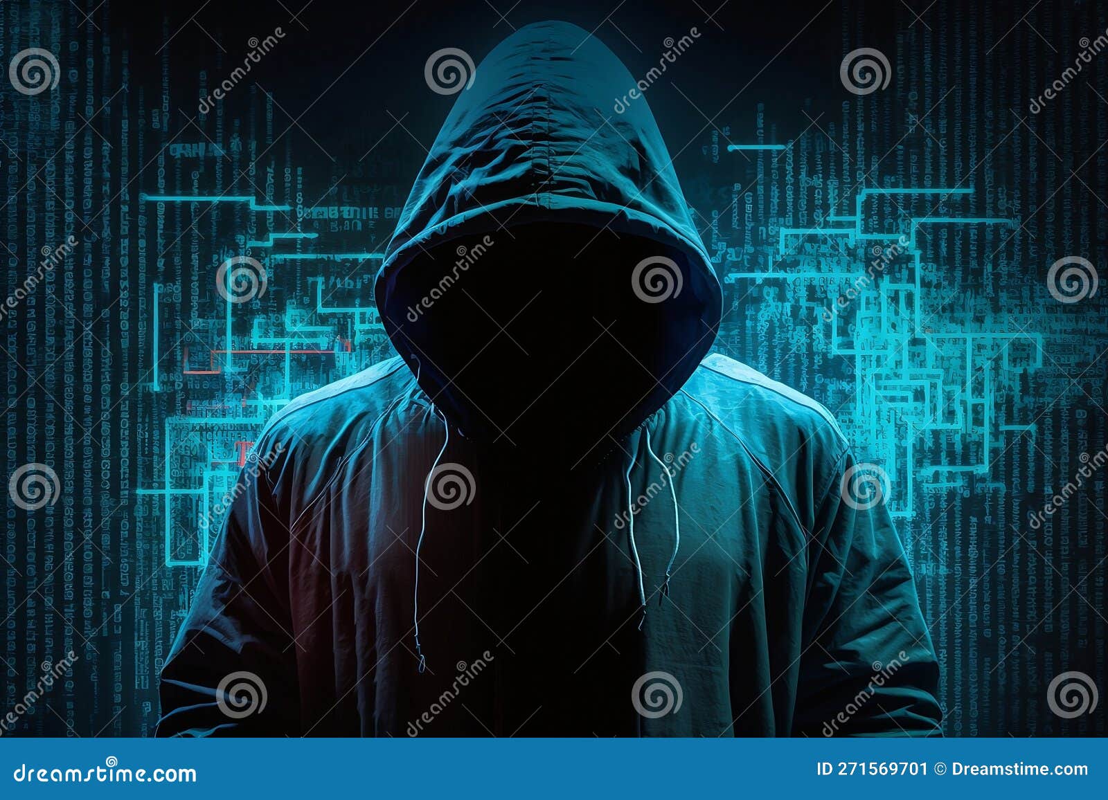 Hidden Cyber Security Attacks Concept Stock Illustration - Illustration ...