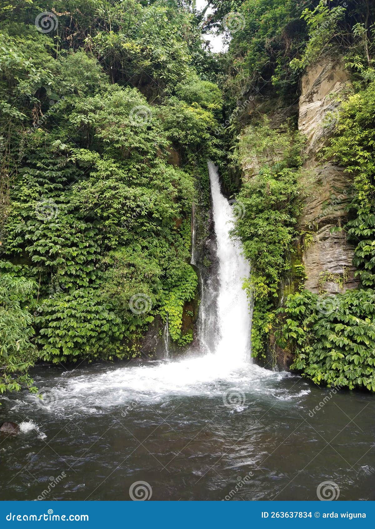 Hidden Destination of Waterfall Stock Photo - Image of destination ...