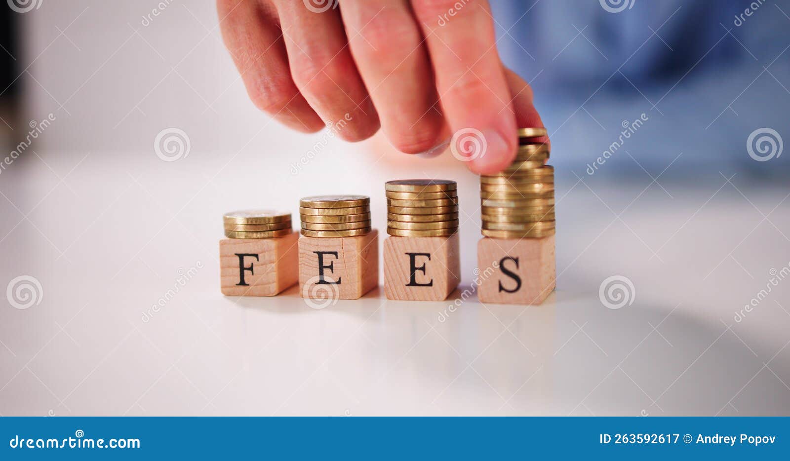 NO HIDDEN FEES Text Is Written On White Paper On An Antique Envelope ...