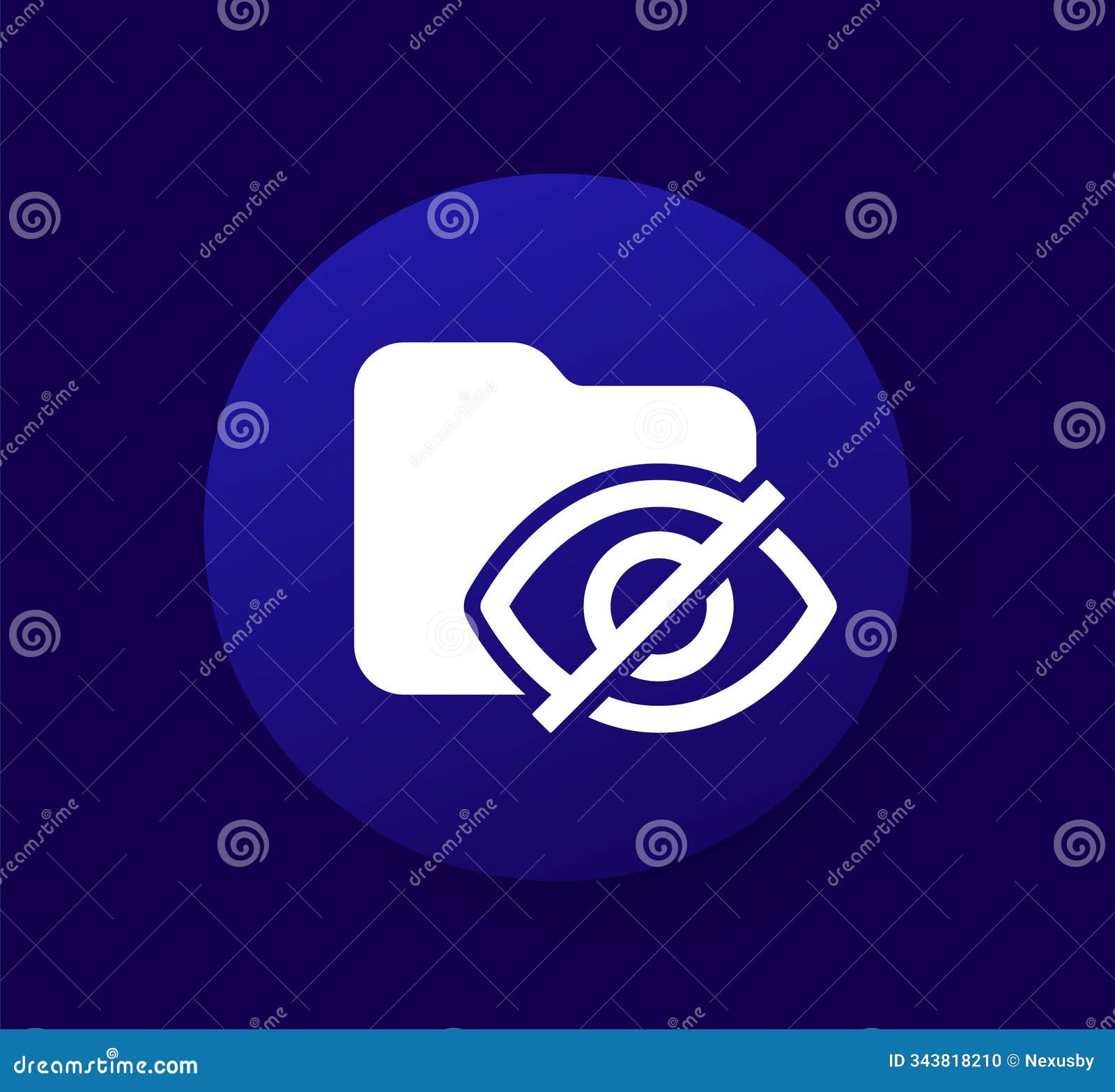 Hidden Folder Icon for Apps Stock Vector - Illustration of hide, view ...