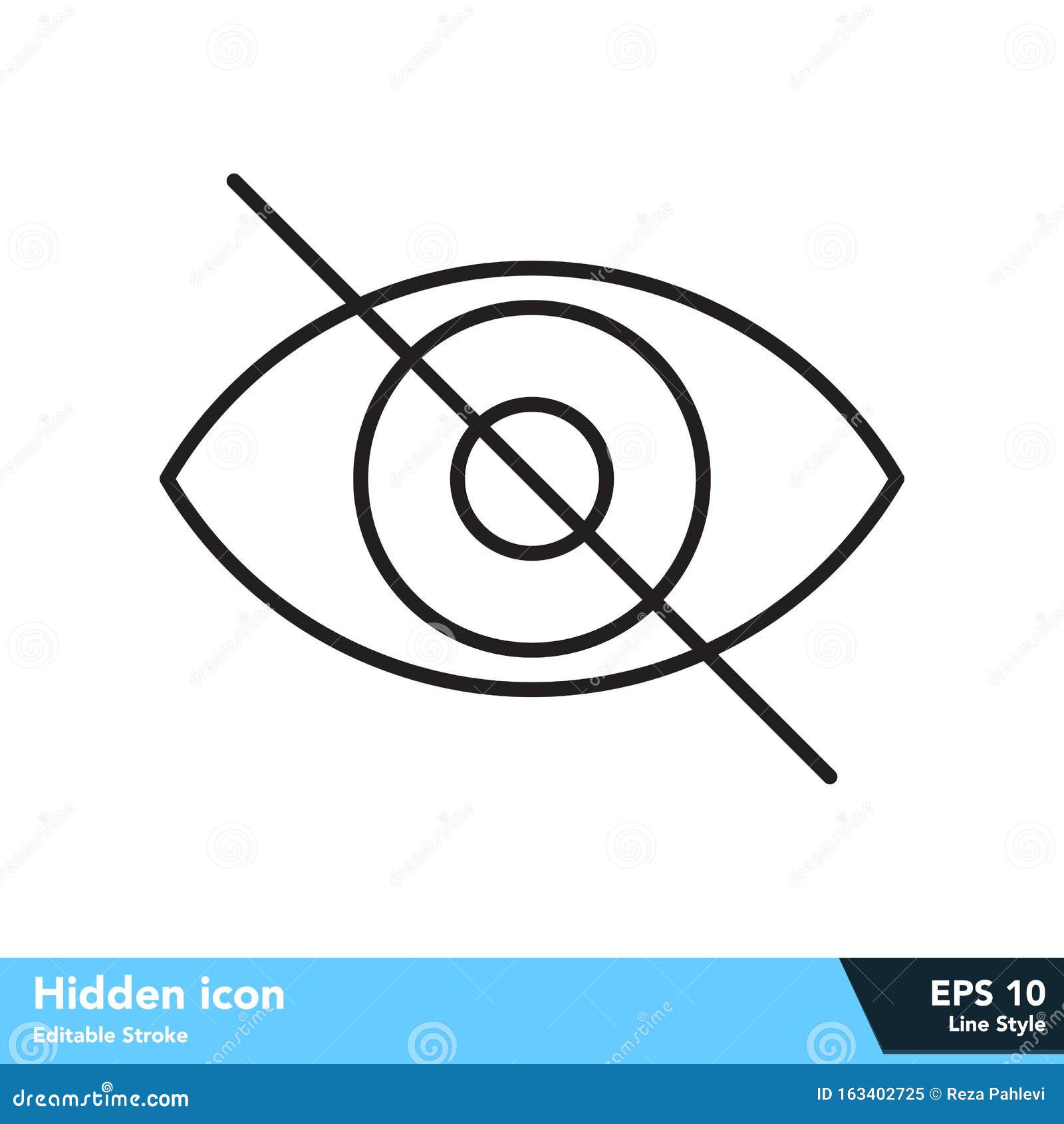 Hidden Icon Sign And Symbol. Hidden Color Icon For Website Design And ...