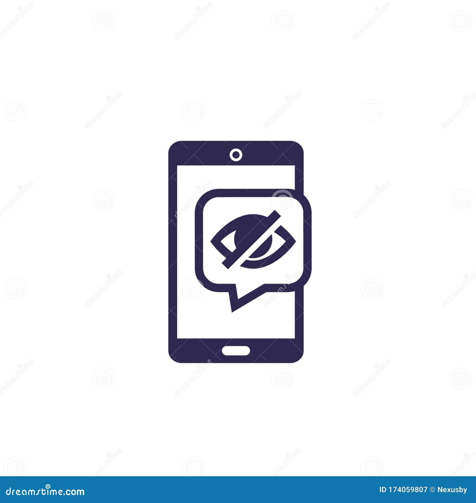 Hidden Icon Sign And Symbol. Hidden Color Icon For Website Design And ...