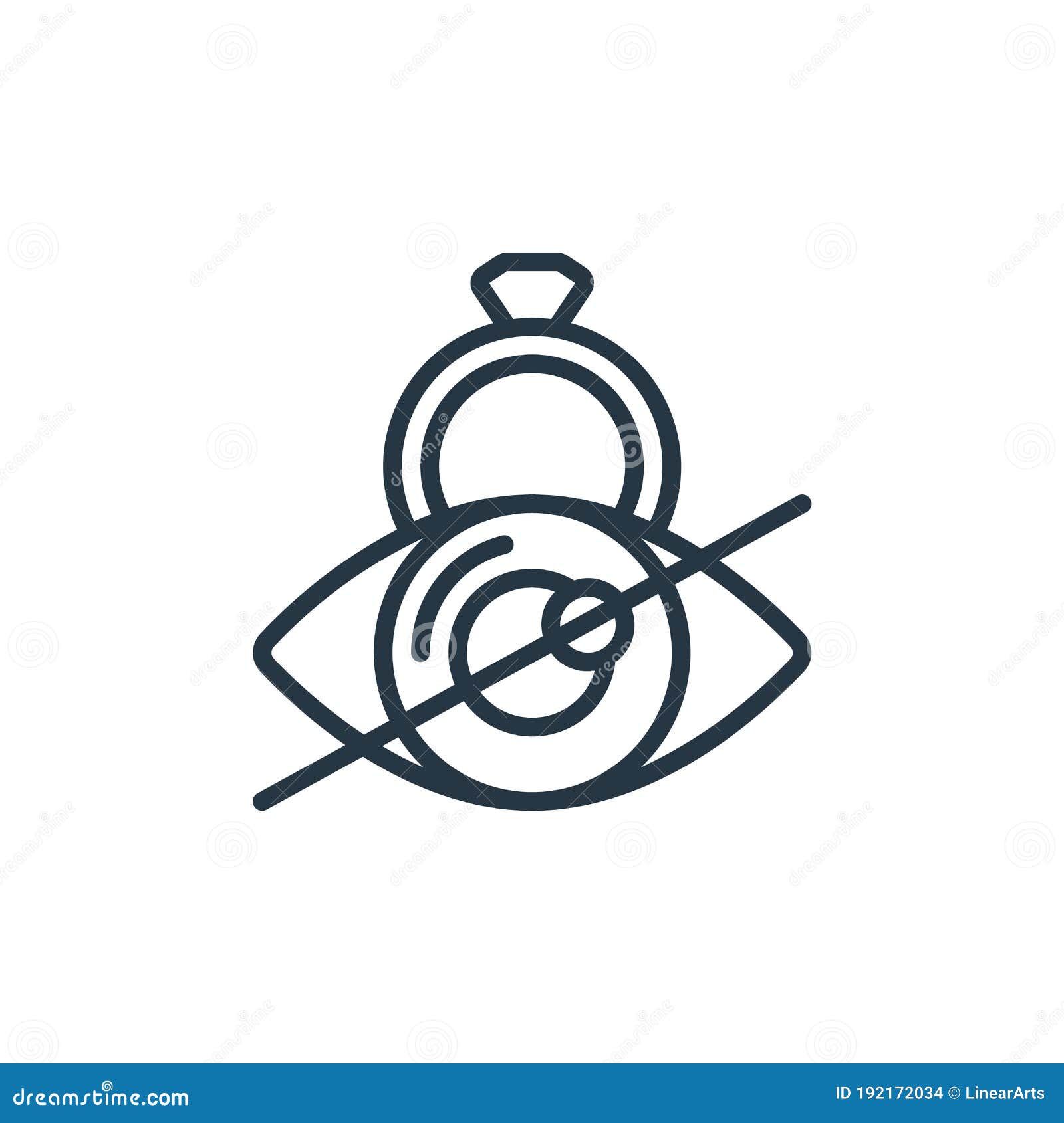 Hidden Icon Sign And Symbol. Hidden Color Icon For Website Design And ...