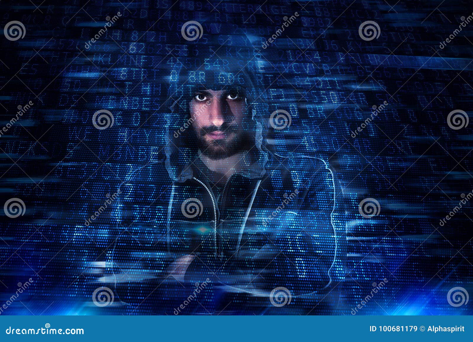 Hidden Identity of a Hacker Stock Image - Image of hacker, online ...