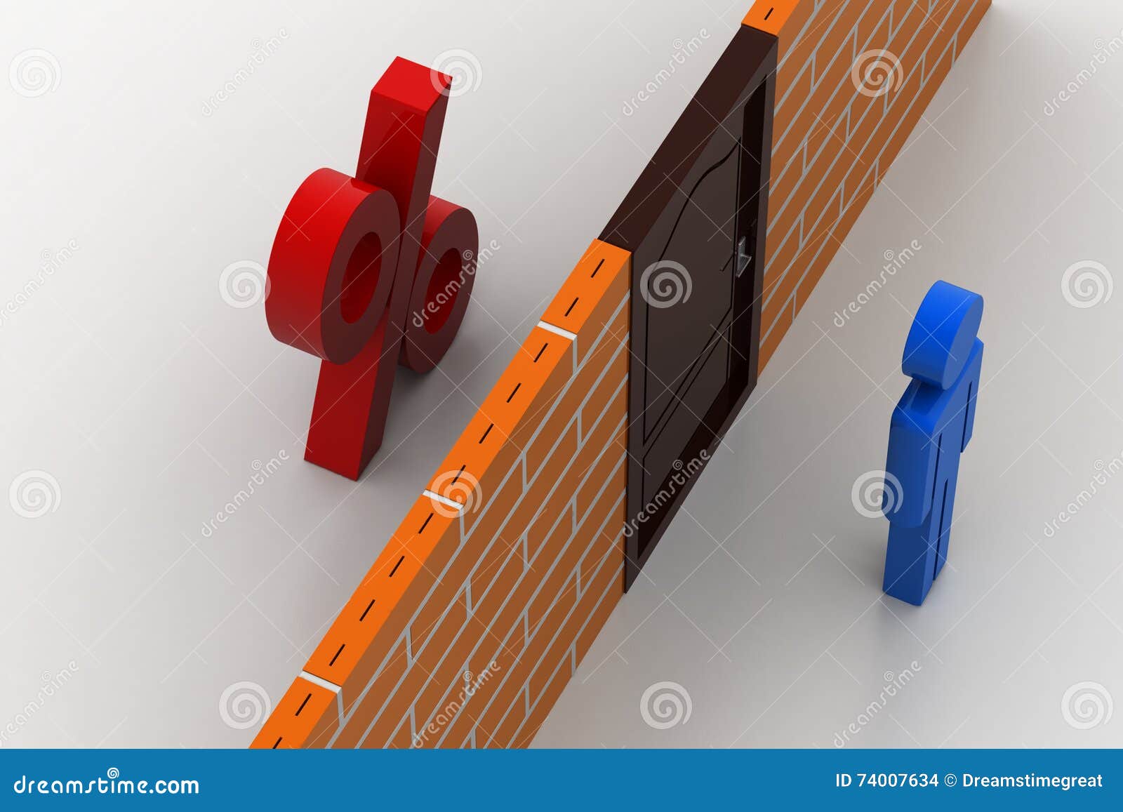 Hidden Interest Rate from People Stock Illustration - Illustration of ...