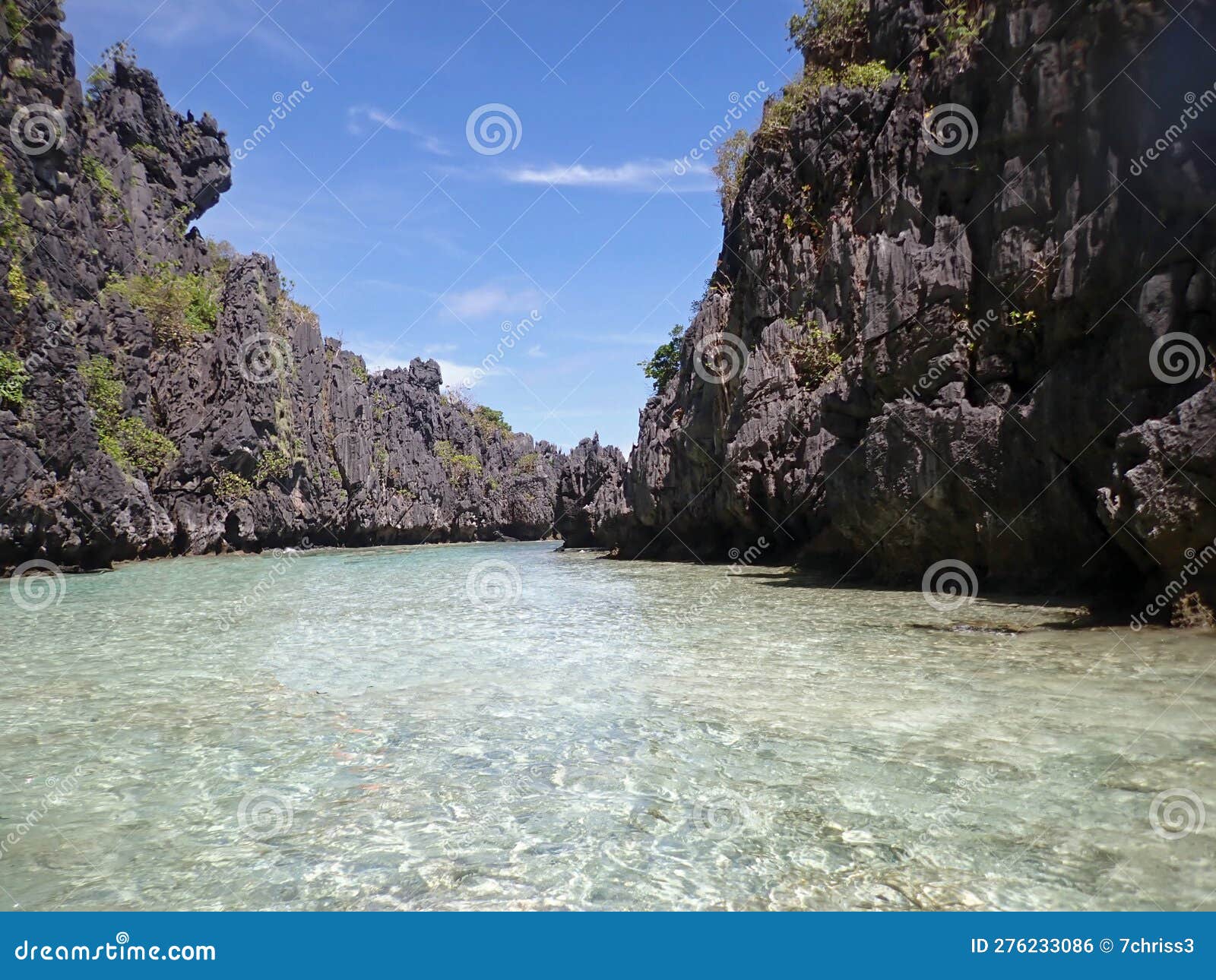 Hidden Lagoon at the Archipelago of El Nido Stock Photo - Image of ...