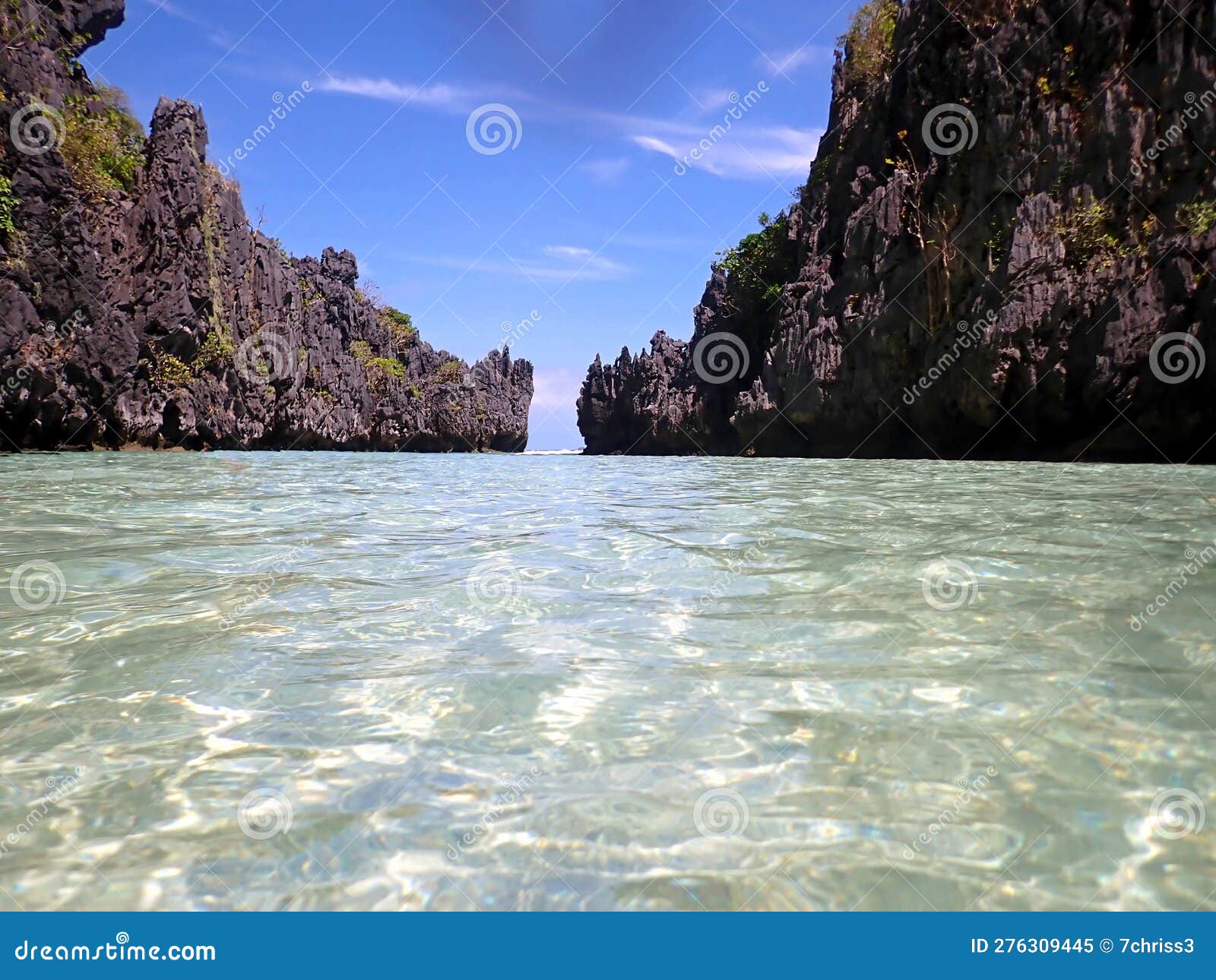 Hidden Lagoon at the Archipelago of El Nido Stock Image - Image of ...