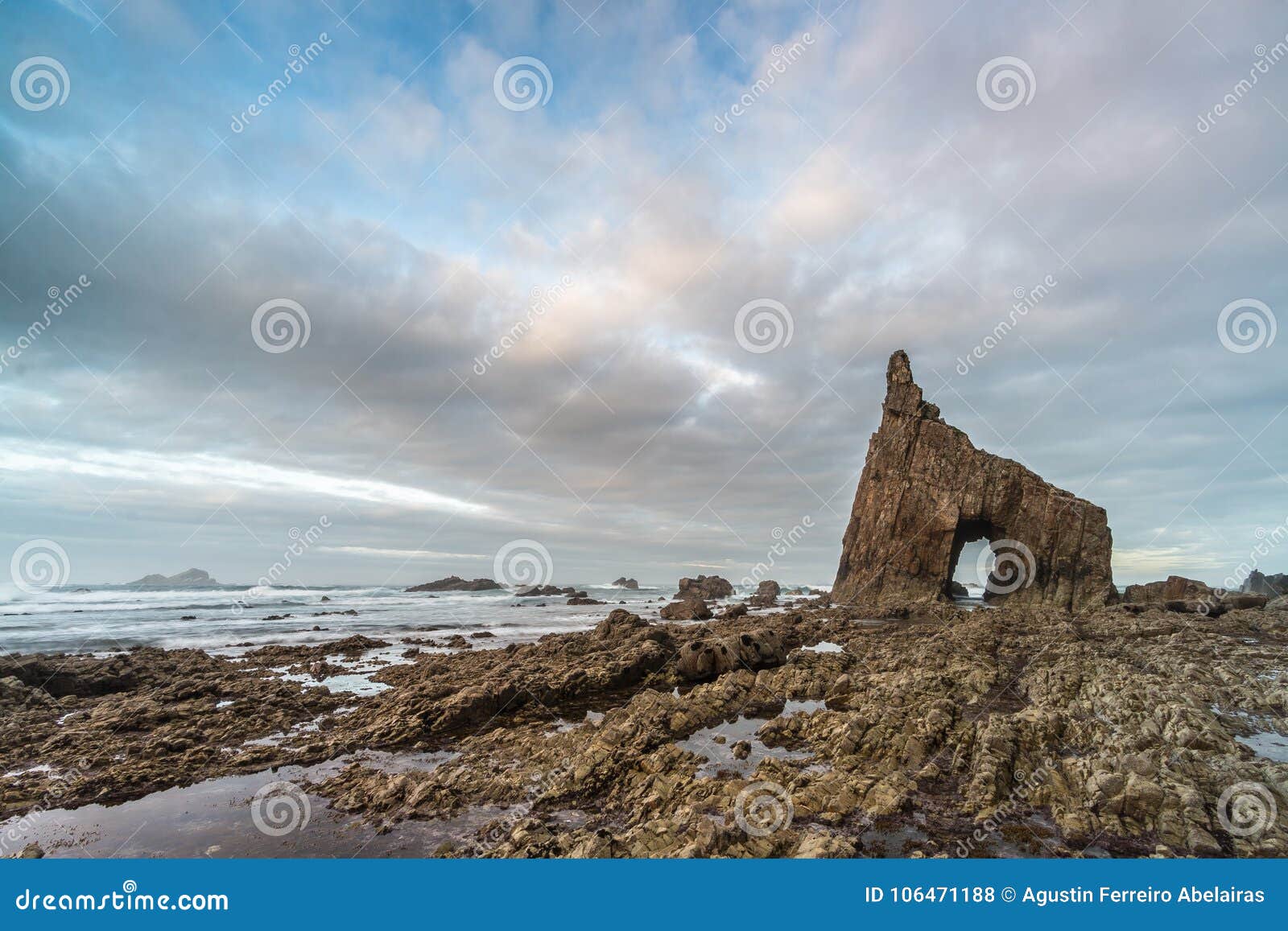 Hidden Magic Monolith in Cadavedo Stock Photo - Image of horizon ...