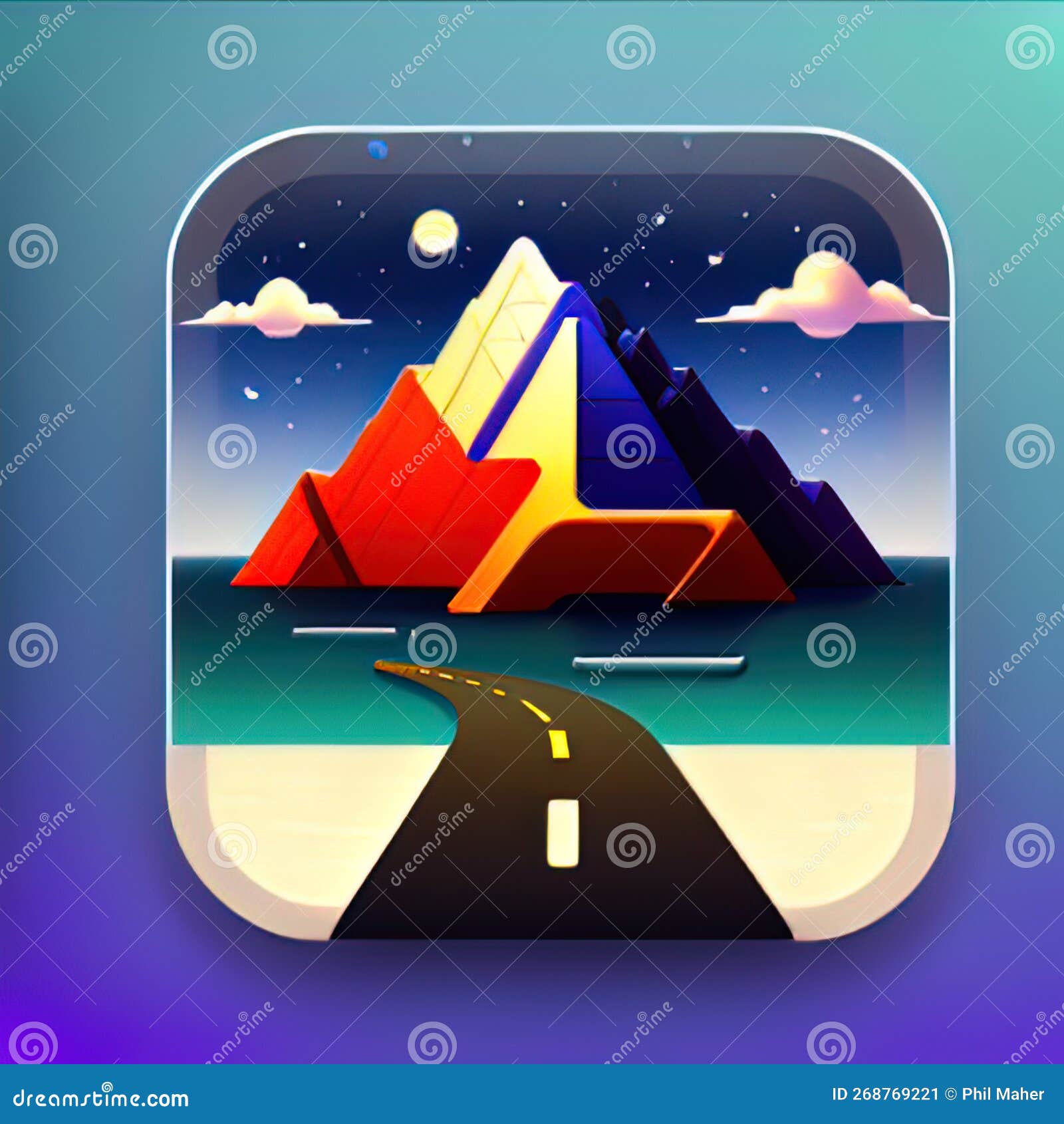 Hidden Object Software App Icon. Generative AI. Stock Illustration ...