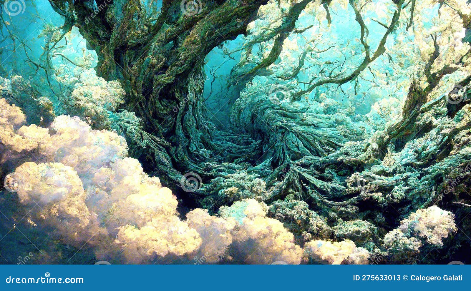 A Hidden Path, Road To Atlantis with a Lot of Roots, Ai Generated Image ...