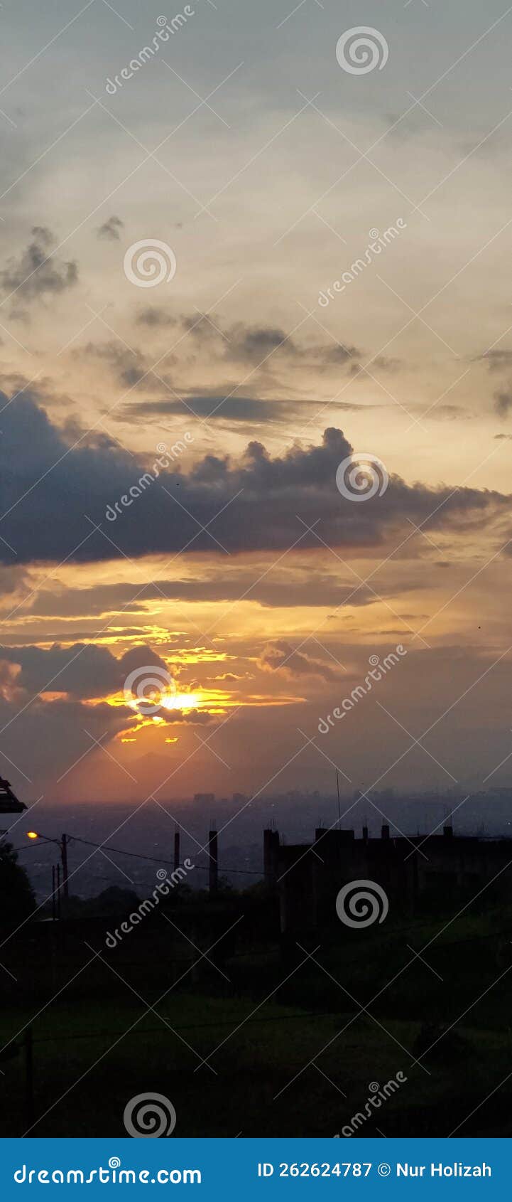 A Hidden Sunset in Bandung stock image. Image of indonesia - 262624787