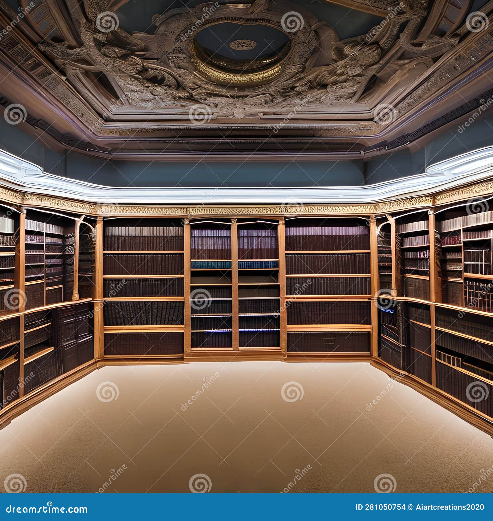 A Hidden Underground Library Illuminated by Softly Glowing Crystals ...