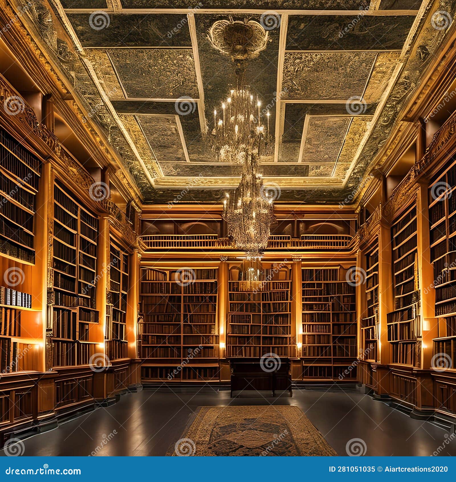 A Hidden Underground Library Illuminated by Softly Glowing Crystals ...