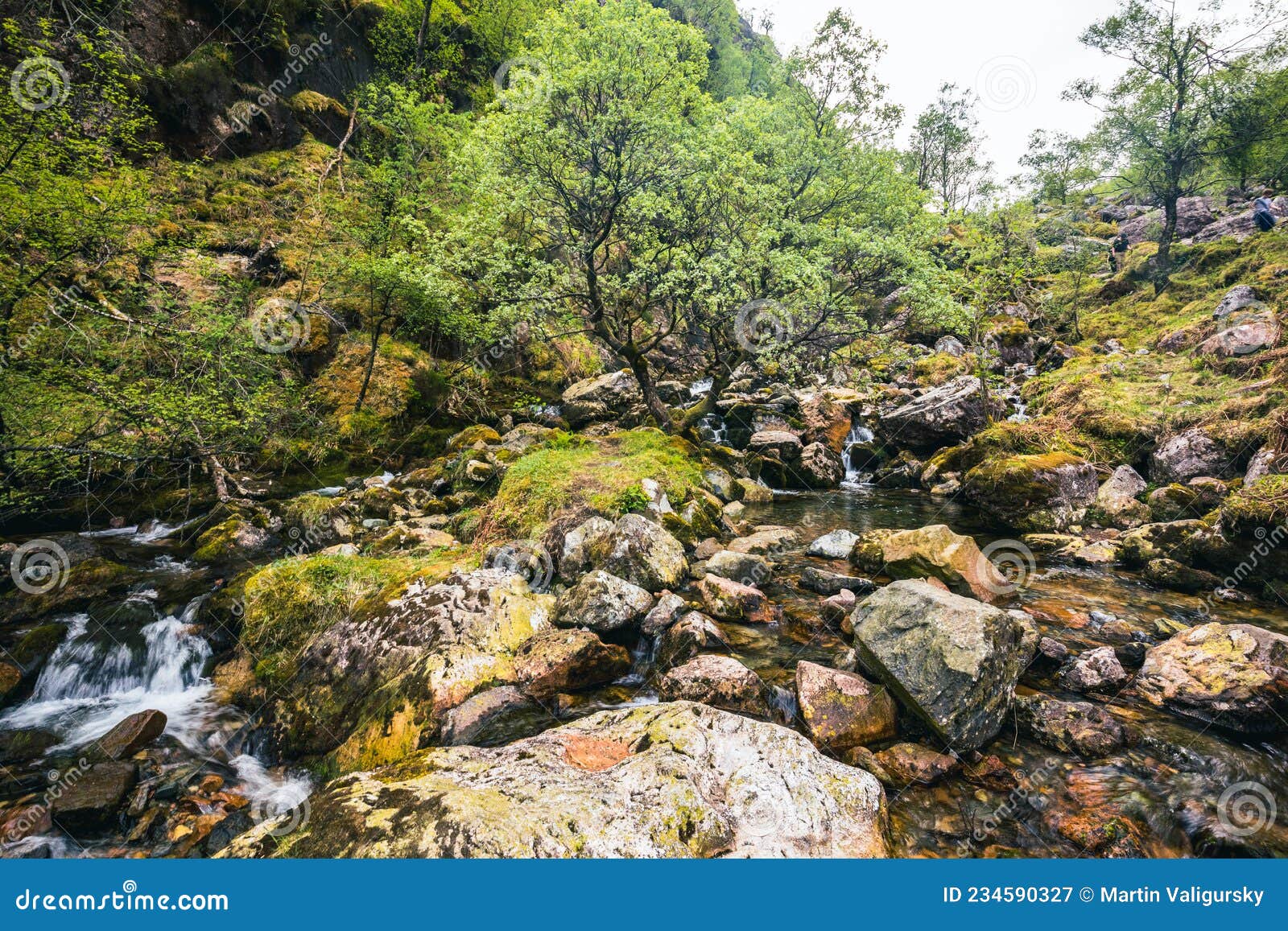 Hidden Valley View in the Scottish Highlands Stock Image - Image of ...