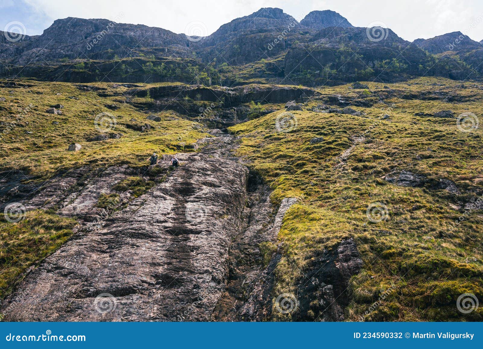 Hidden Valley View in the Scottish Highlands Stock Photo - Image of ...