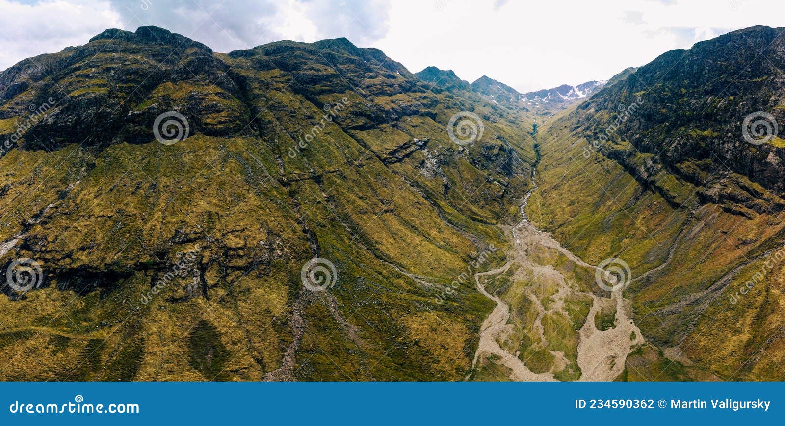 Hidden Valley View in the Scottish Highlands Stock Photo - Image of ...