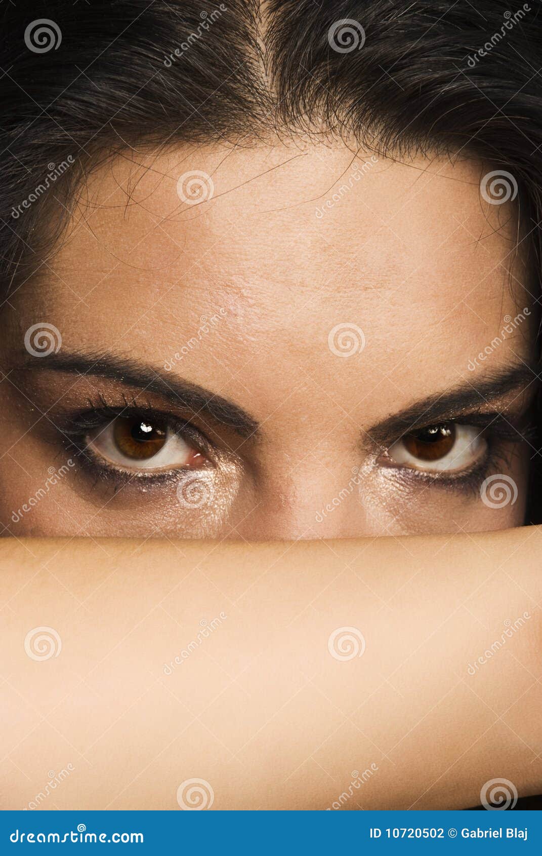 Hidden woman stock photo. Image of hidden, headshot, cover - 10720502