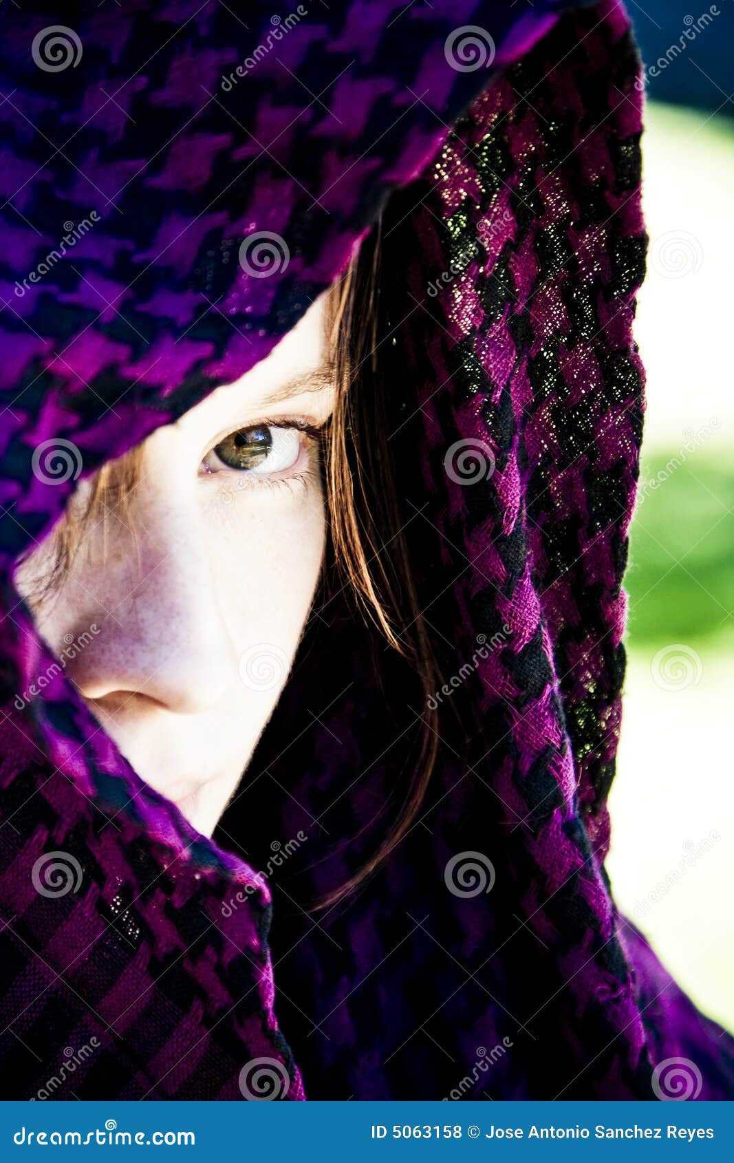 Hidden woman on veil stock photo. Image of covered, muslim - 5063158