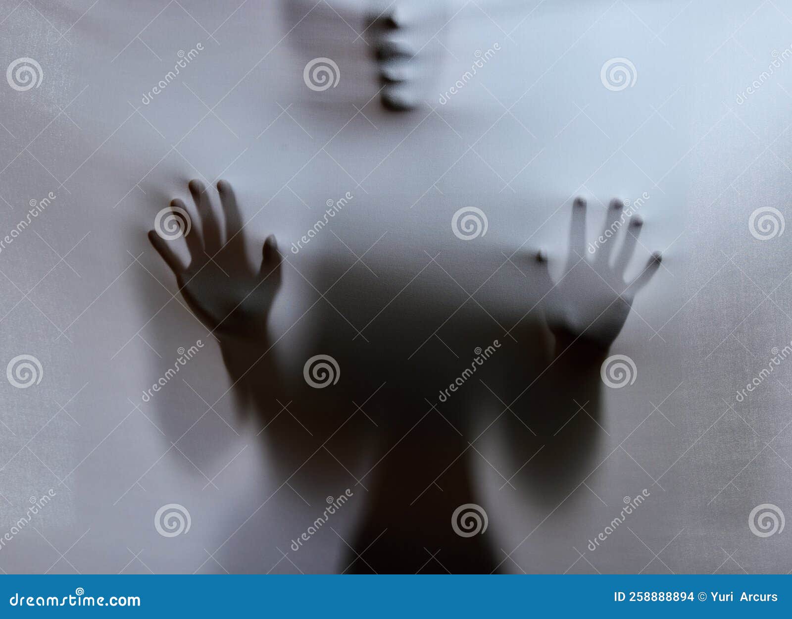 Scary Man Hide Behind Wooden Door Stock Photo | CartoonDealer.com #86217006