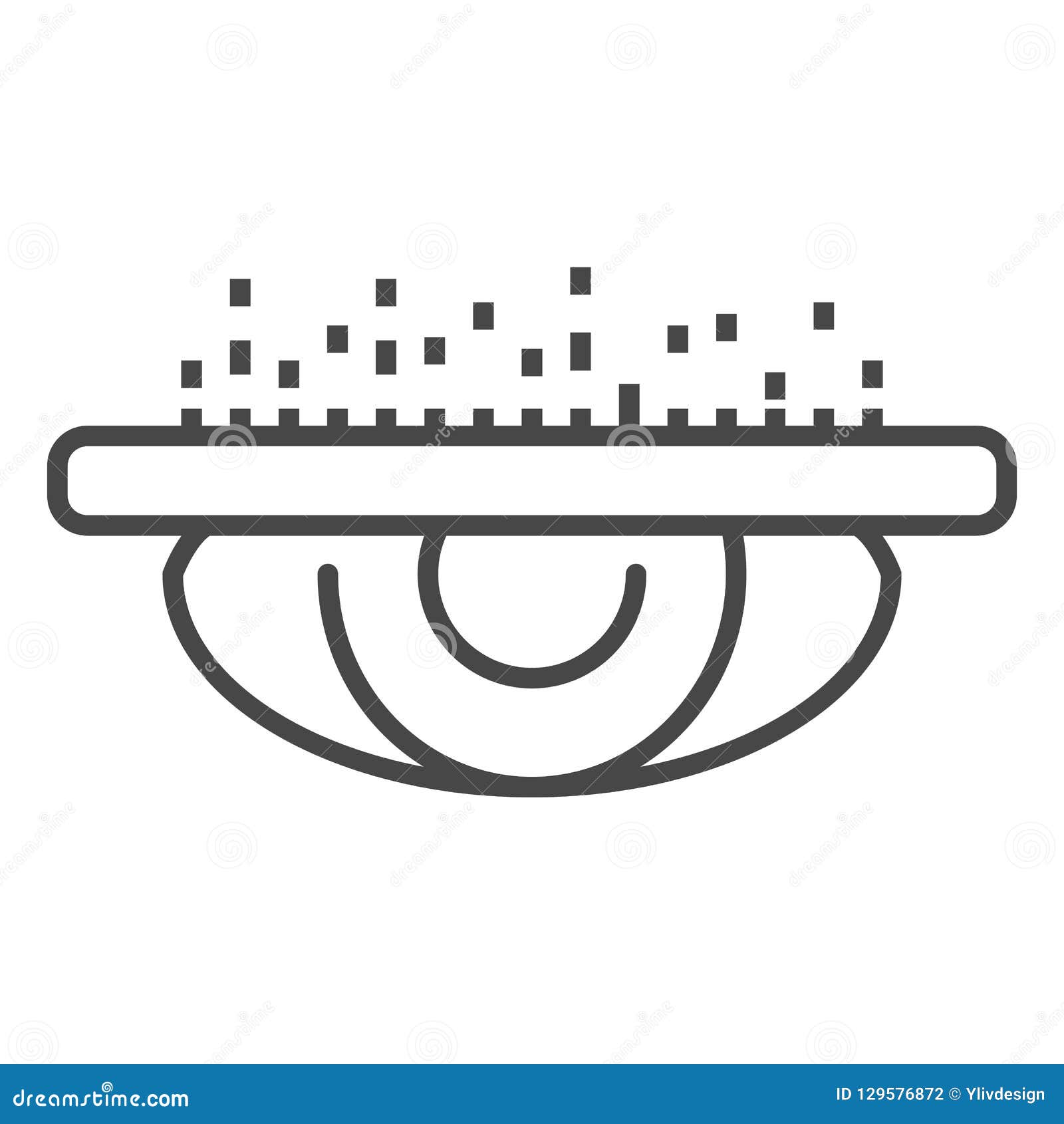 Hide Eye Icon, Outline Style Stock Vector - Illustration of private ...