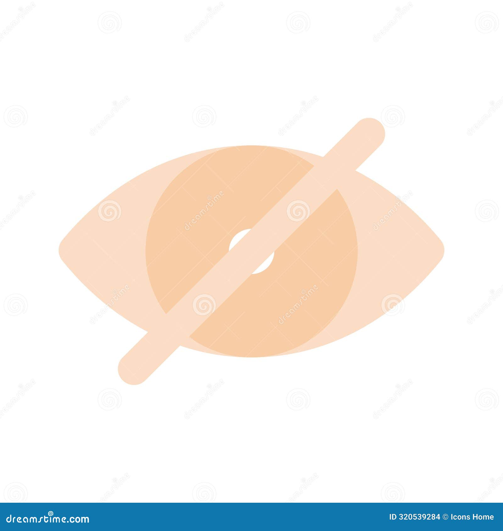 Hide Icon Design, User Interface Vector Stock Vector - Illustration of ...