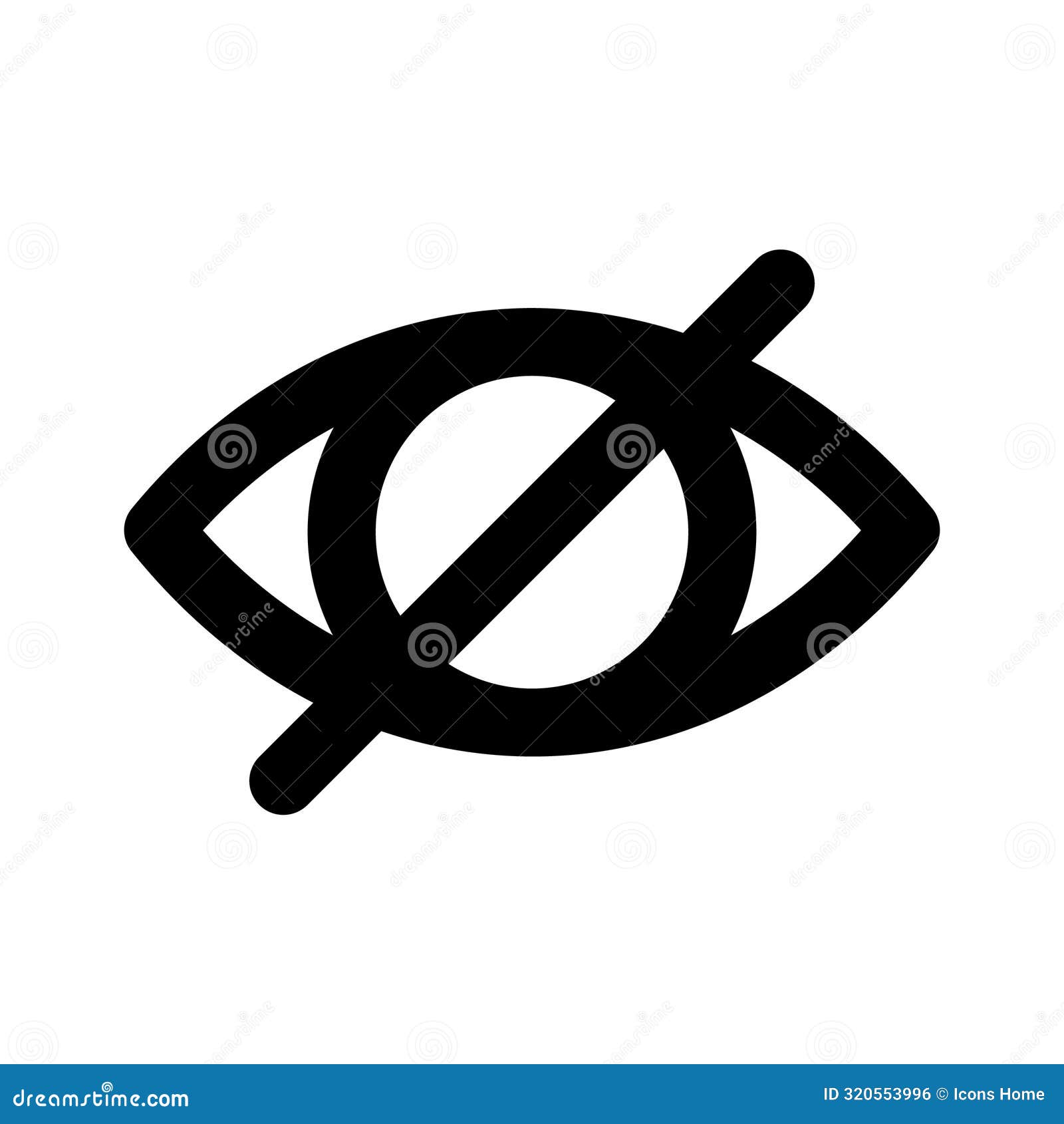 Hide Icon Design, User Interface Vector Stock Vector - Illustration of ...