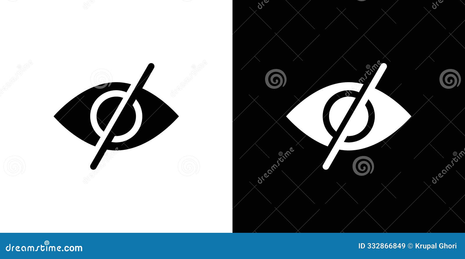 Hide icon logo set vector stock vector. Illustration of concept - 332866849