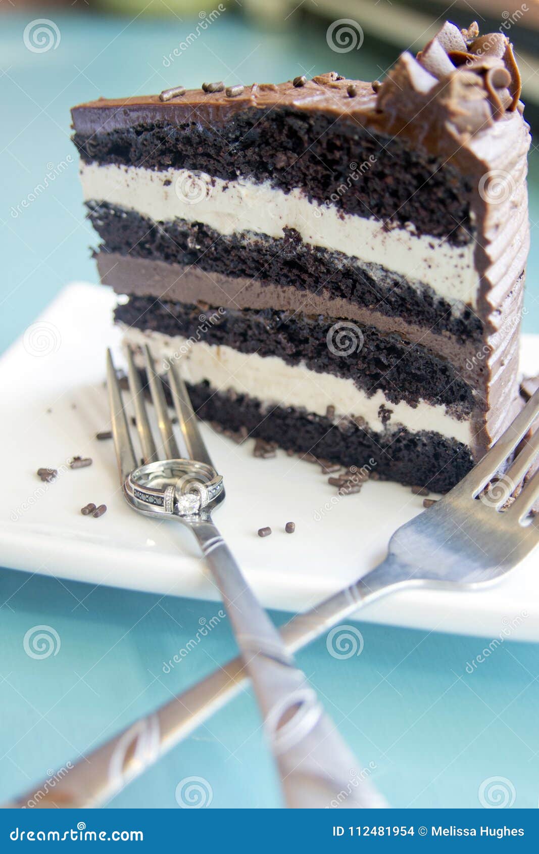 Hide the ring in the cake stock photo. Image of cream - 112481954