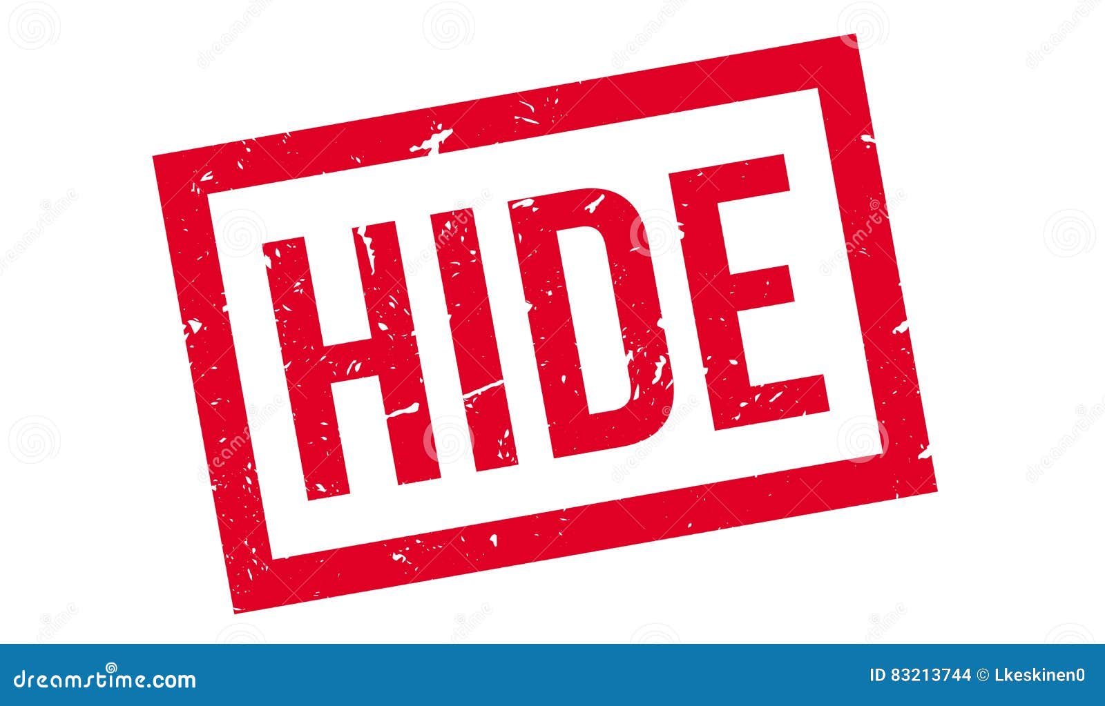 Hide rubber stamp stock illustration. Illustration of restricted - 83213744