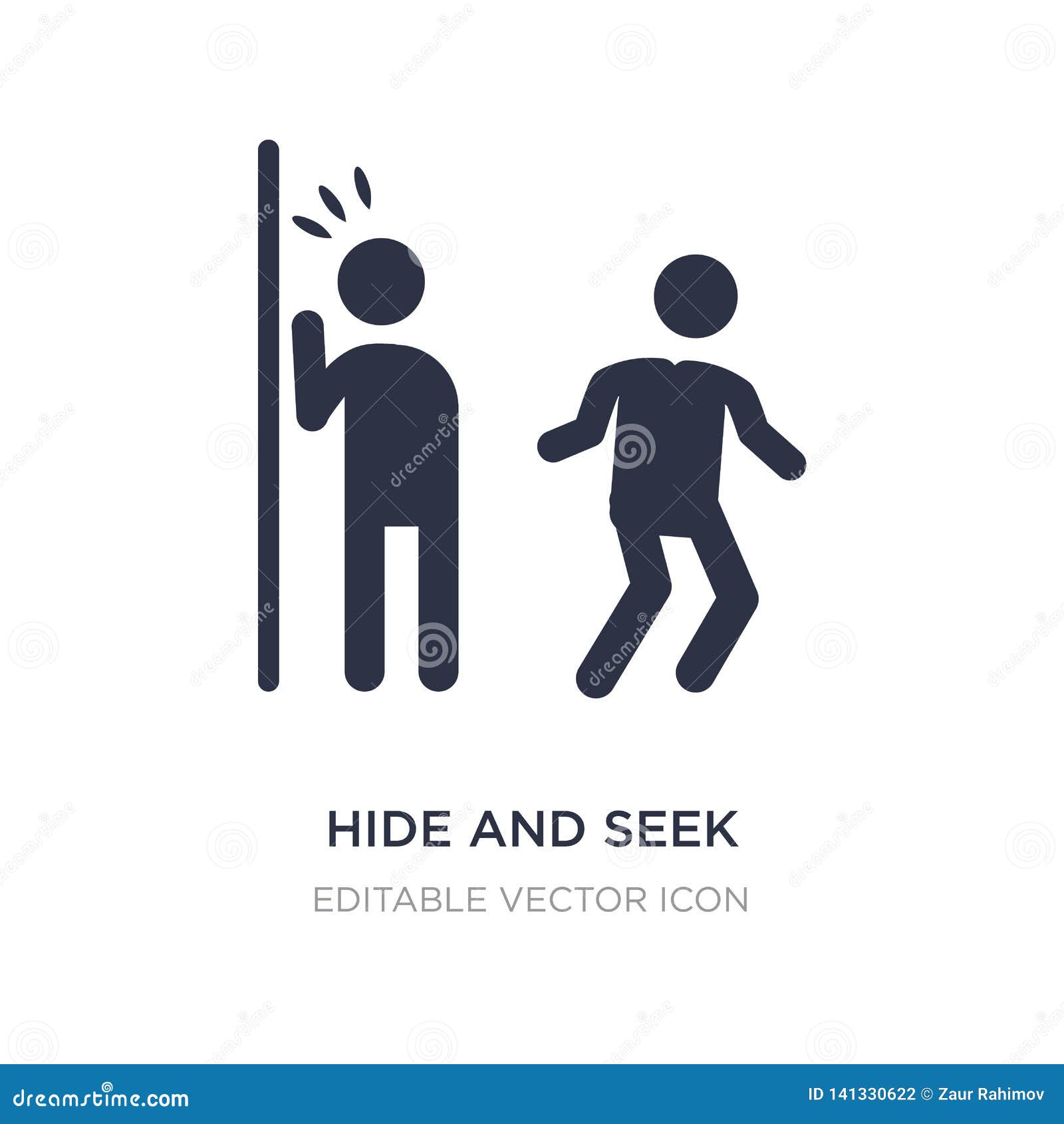Hide and Seek Icon on White Background. Simple Element Illustration ...