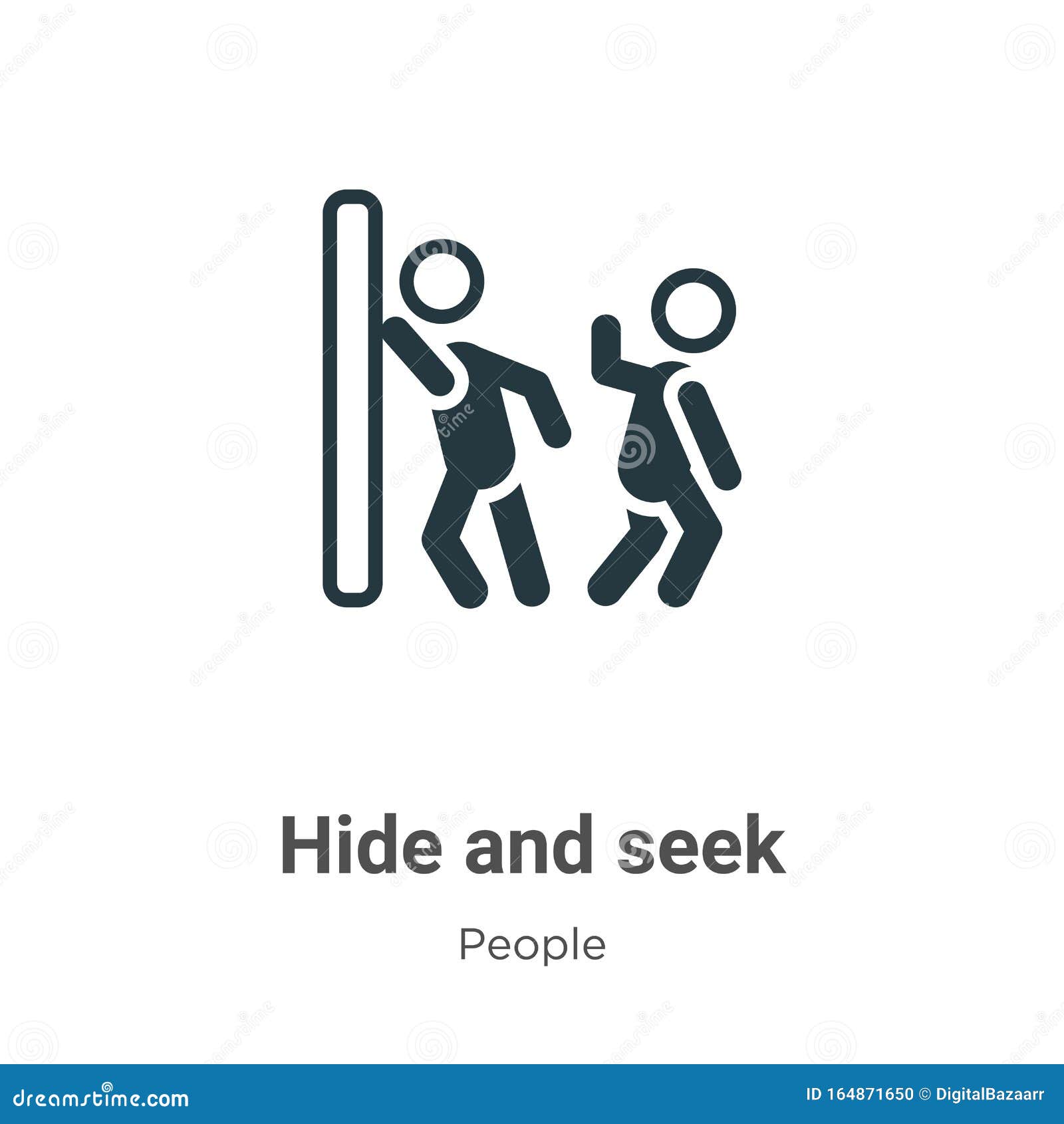 Hide And Seek Vector Icon On White Background Flat Vector Hide And Seek Icon Symbol Sign From 2386