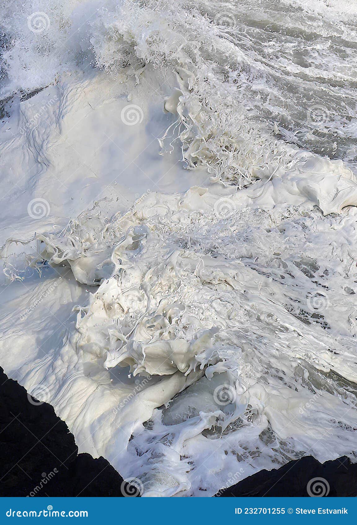 Hide Tide Waves Foam in Devil`s Churn Stock Image - Image of churn ...