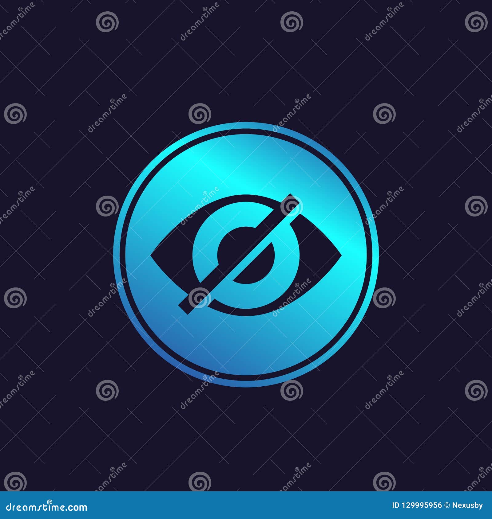 Hide vector icon stock vector. Illustration of icon - 129995956