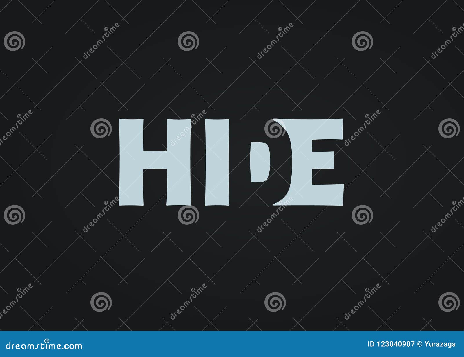 Hide Vector Lettering Stock Vector Illustration Of Lettering 123040907 5163